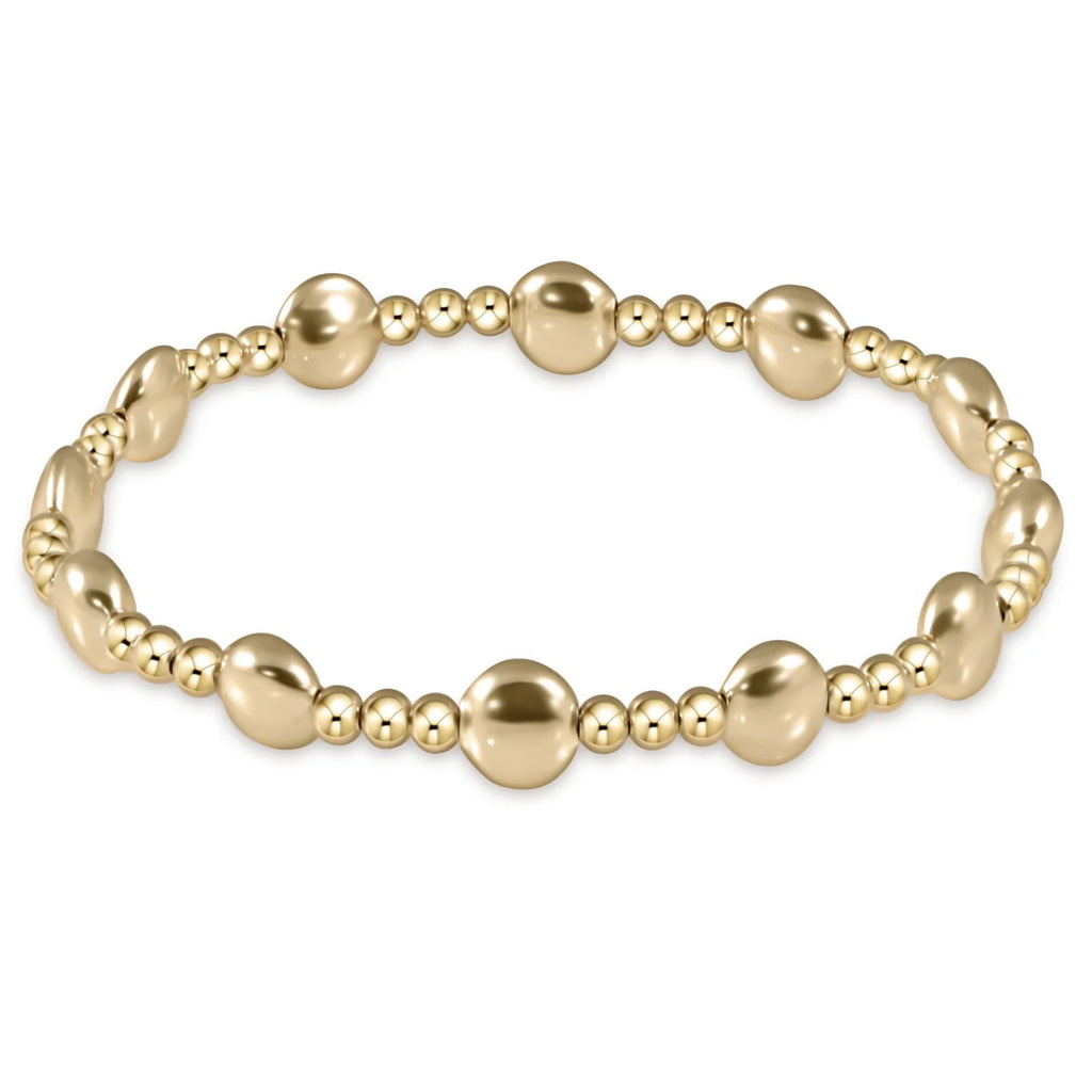 Enewton EXTENDS honesty gold sincerity pattern 6mm bead bracelet - gol ...